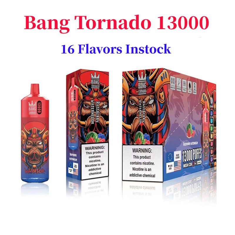 Bang tornado 13k Puffs 0% 2% 3% 5% Nicotine Rechargeable Disposable ...