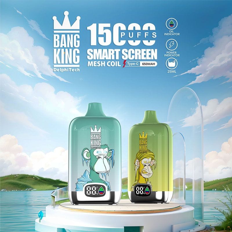 Original Bang King 15000 Puffs Vapes Digital Box Smart Screen ...