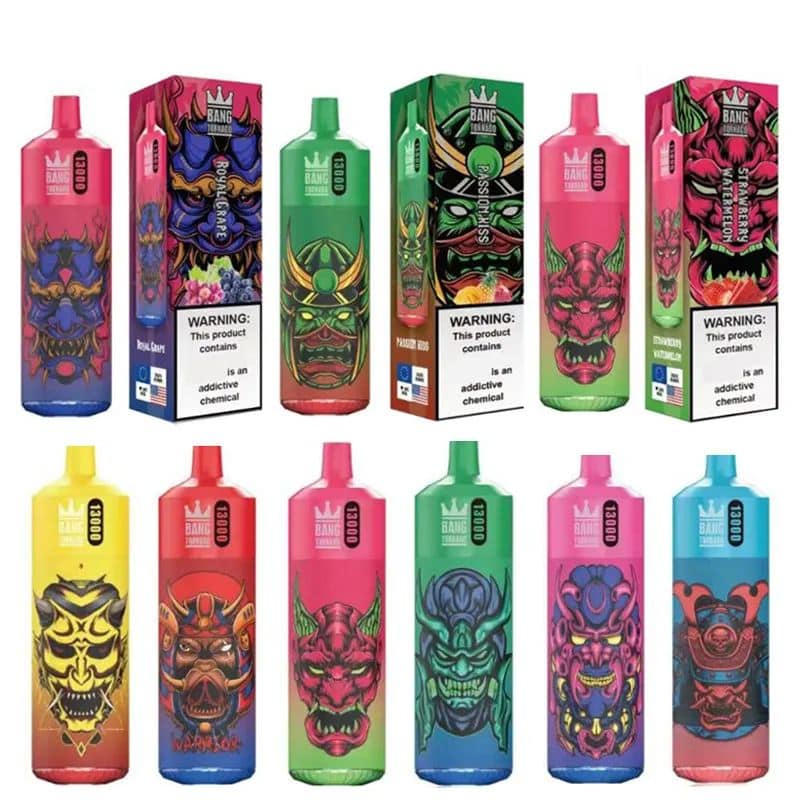 Bang tornado 13k Puffs 0% 2% 3% 5% Nicotine Rechargeable Disposable ...
