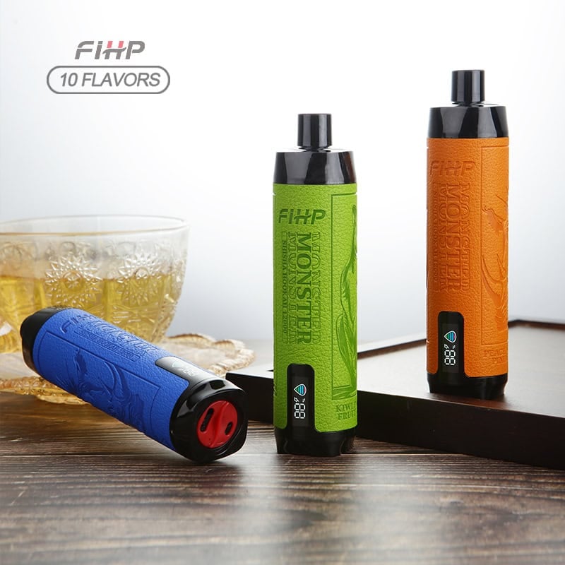 FIHP Shisha Hookah 12000 Puffs Vaper Rechargeable 22ml 650mah Puff ...