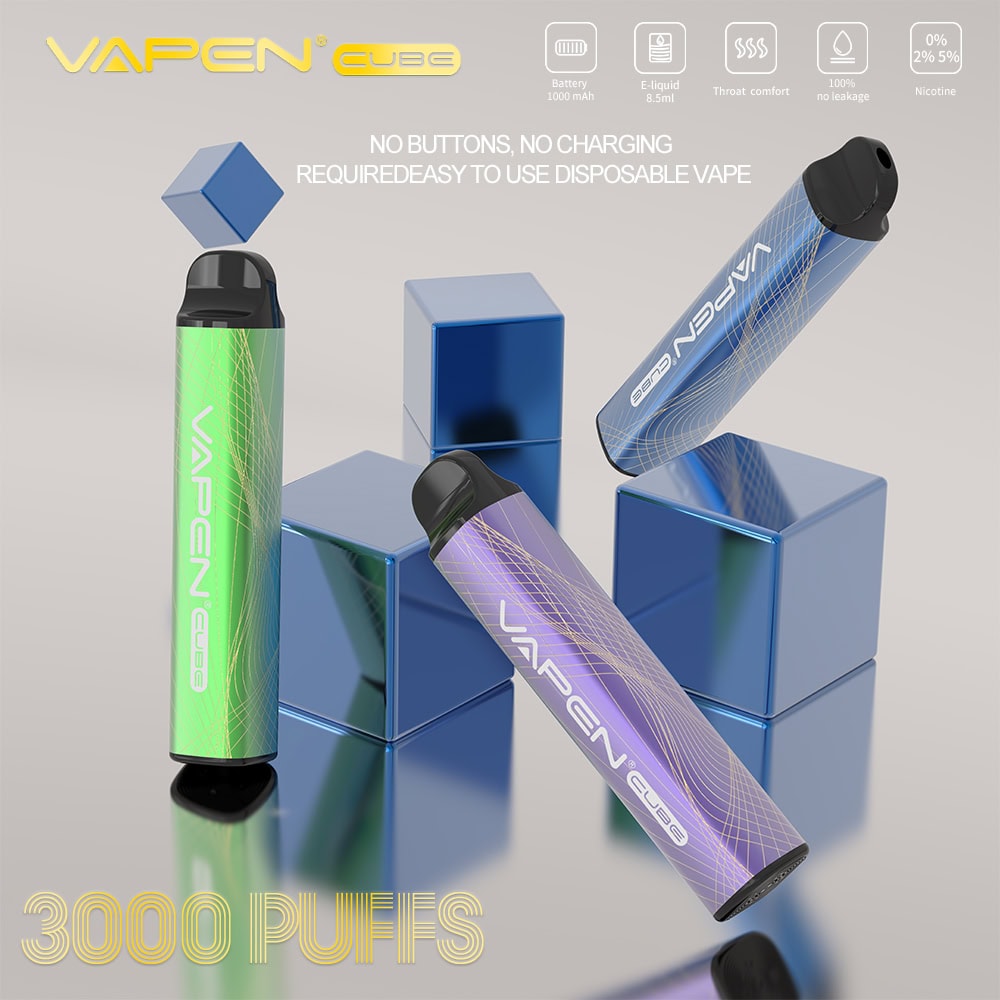 VAPEN CUBE 3000 PUFFS wegwerp vapes 1000mAh vaper desechable smok vape ...