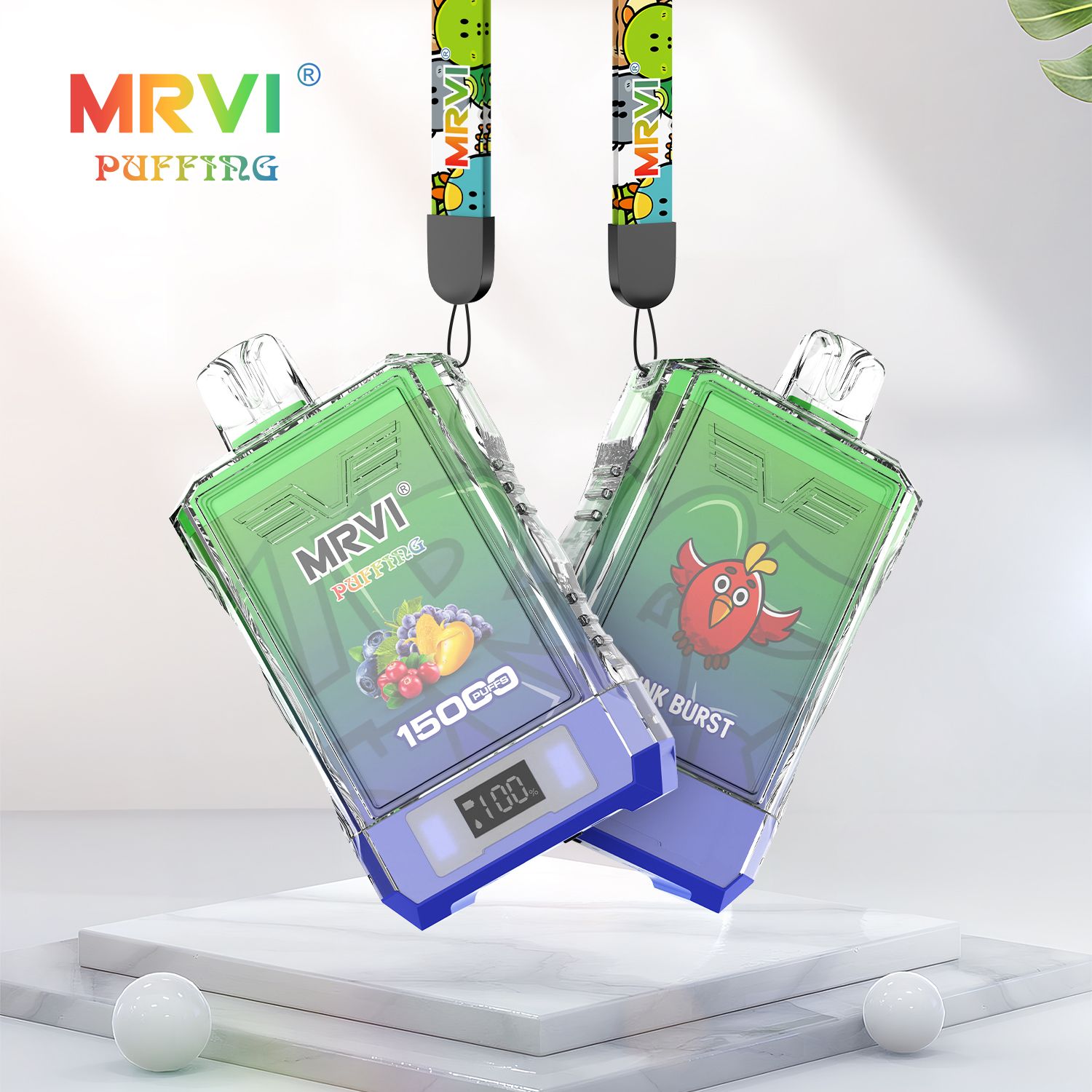 Mrvi Puffing 15K Puff EU ship Disposable Vape Dual Mesh Coil with E ...